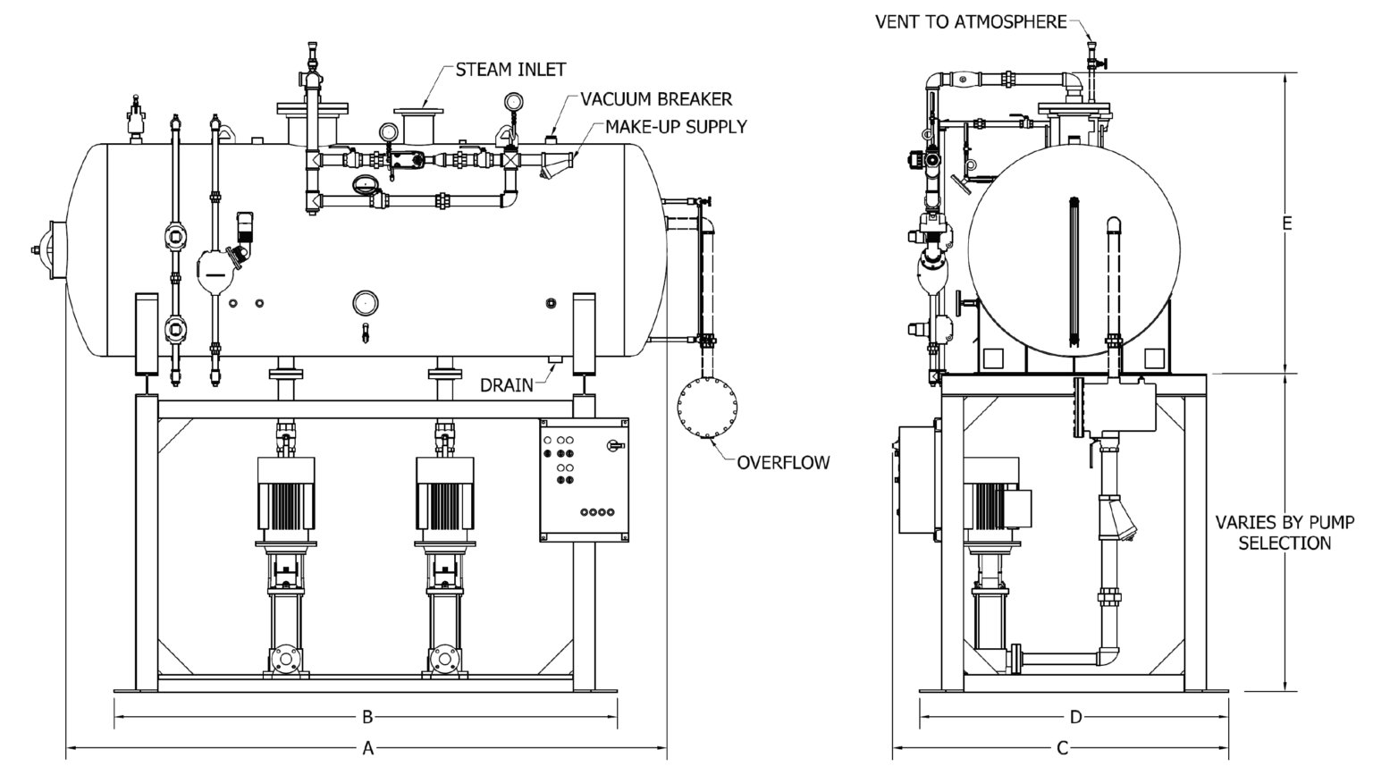 Model SSL Deaerator (Low Profile Spray Type) - Lockwood Products
